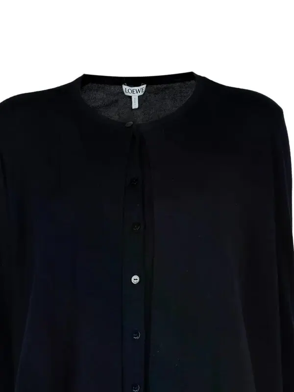 Loewe Navy Buttoned Cardigan