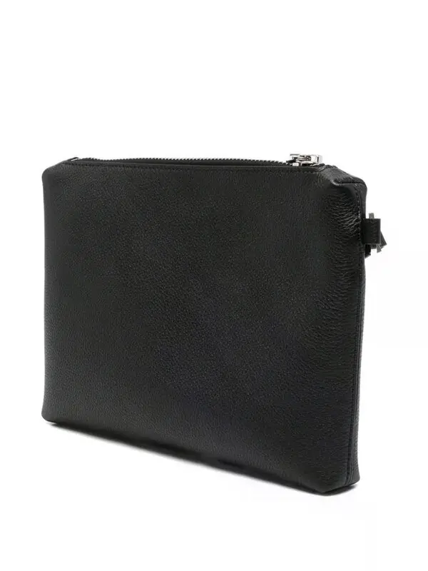 TOM FORD Grained Leather Wrist-strap Clutch Bag