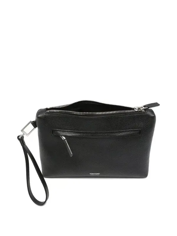TOM FORD Grained Leather Wrist-strap Clutch Bag