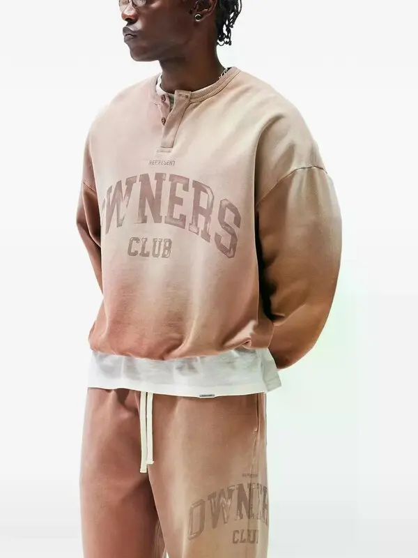 REPRESENT Owners Club Logo-print Sweater - Brown
