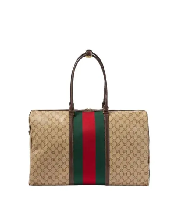 Gucci Gg Web Stripe Medium Duffel Bag