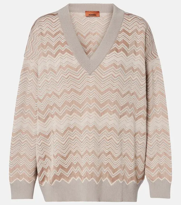 Missoni Zigzag V-neck Sweater