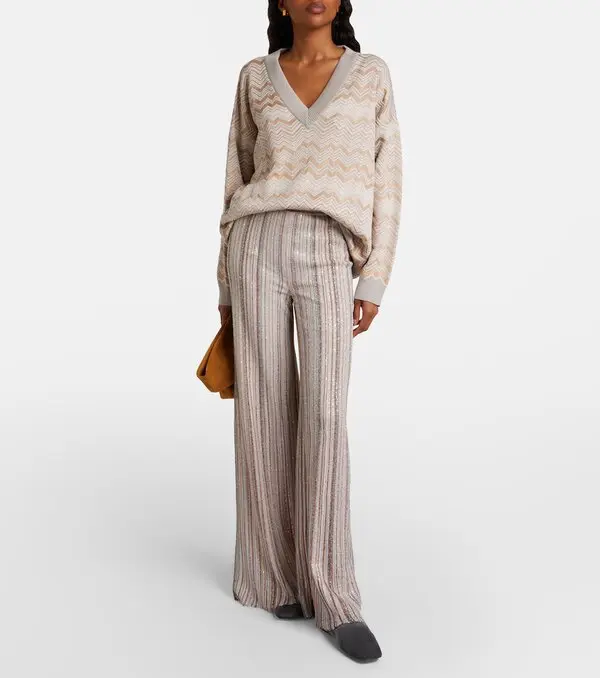 Missoni Zigzag V-neck Sweater