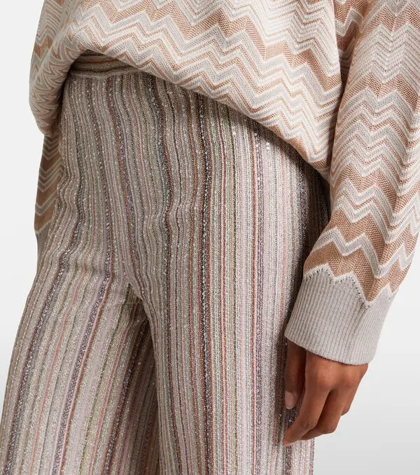 Missoni Zigzag V-neck Sweater - Beige