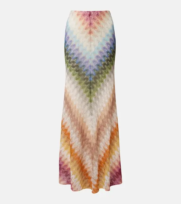 Missoni Knitted Maxi Skirt - Multicoloured