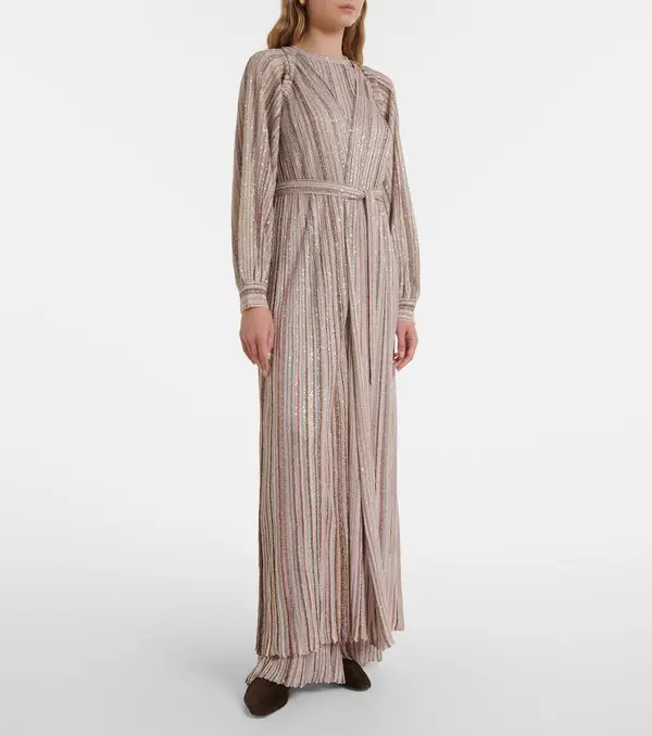 Missoni Striped Lamé Wrap Cardigan
