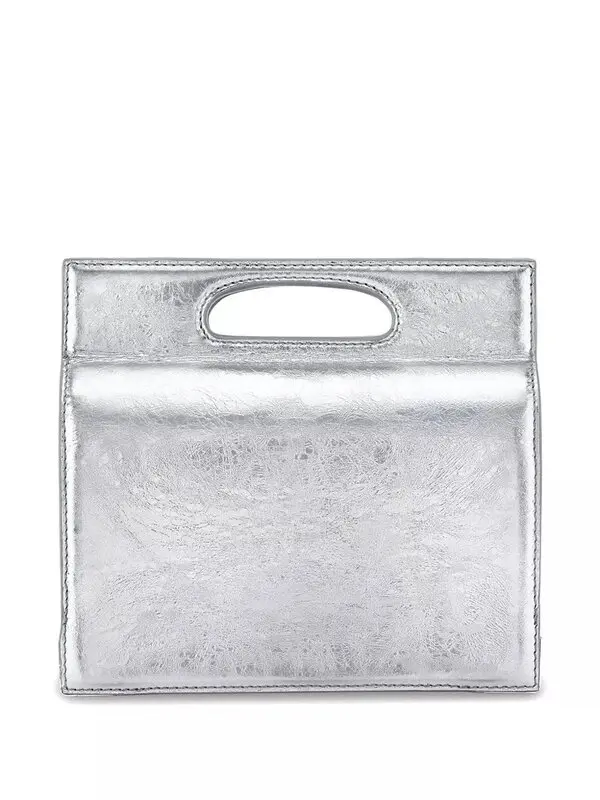 Tyler Ellis Tall Stella Accordion-gusset Leather Tote Bag - Silver