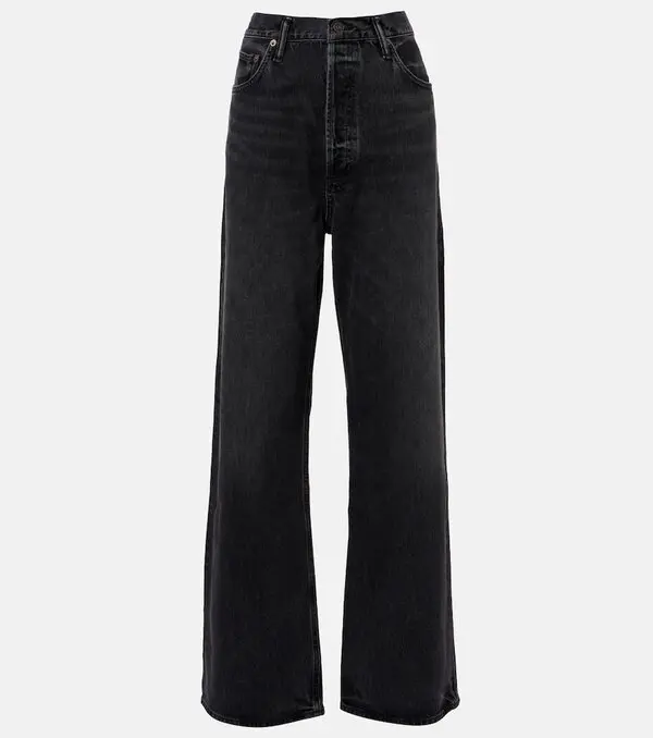 AGOLDE Vintage Loose Straight Jeans In Outbreak Wash - Black