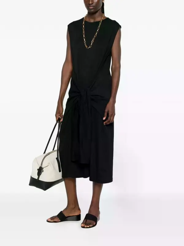 TOTEME Knotted Sleeveless Midi Dress