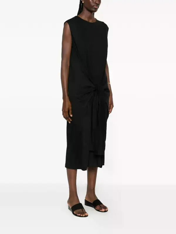 TOTEME Knotted Sleeveless Midi Dress
