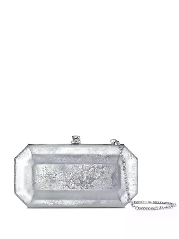 Tyler Ellis Perry Metallic-leather Clutch Bag