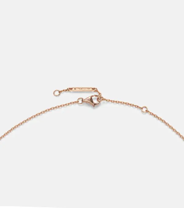 REPOSSI 18kt Rose Diamond Pendant Necklace