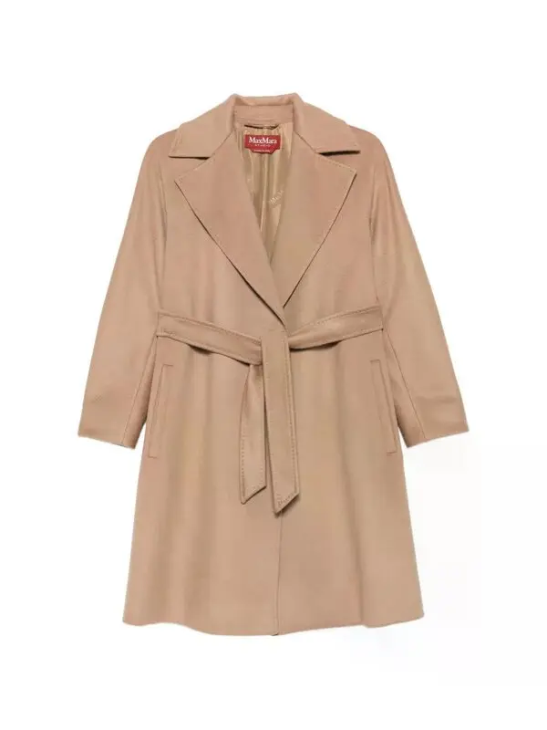 Max Mara Dravenna Notch Lapels Coat - Neutrals