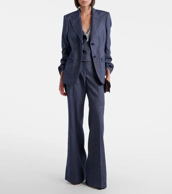 Dorothee Schumacher Fluid Denim Flared Pants