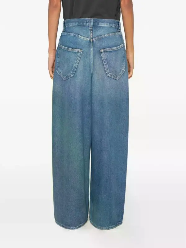 AGOLDE Flyweight Baggy-fit Faded Denim Jeans - Blue