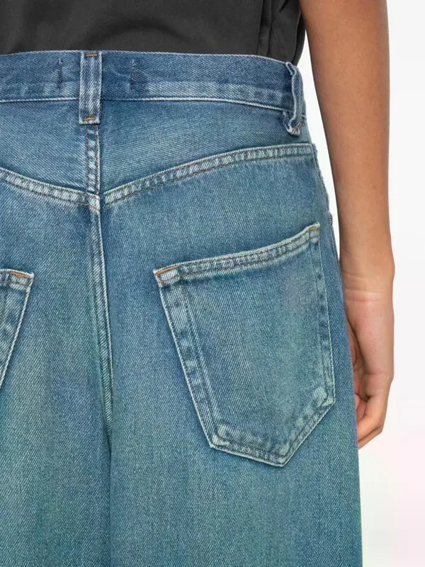 AGOLDE Flyweight Baggy-fit Faded Denim Jeans - Blue