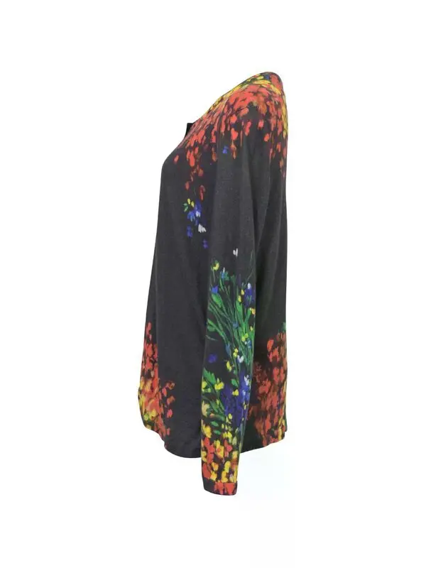 Escada Floral-print Twin Set Sweater