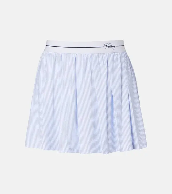 Varley Toyah Striped Tennis Skirt - Blue
