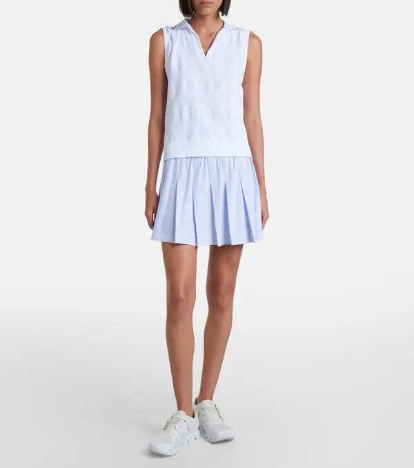 Varley Toyah Striped Tennis Skirt - Blue