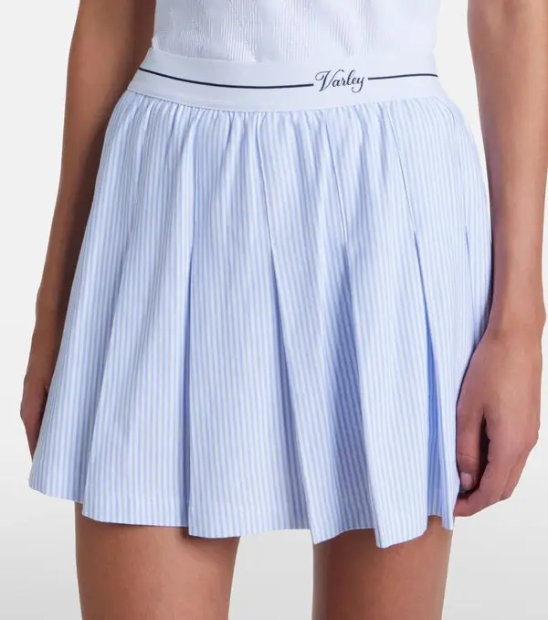 Varley Toyah Striped Tennis Skirt - Blue