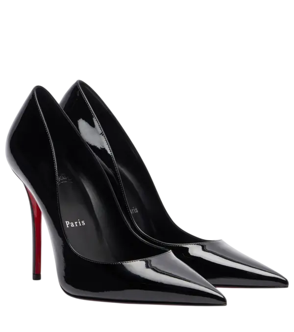 CHRISTIAN LOUBOUTIN Miss Z Patent Leather Pumps - Black