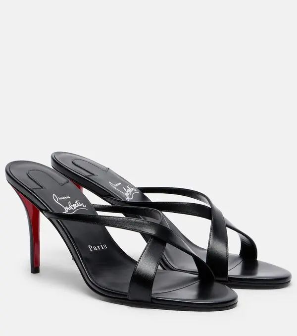 CHRISTIAN LOUBOUTIN Mulazee Leather Mules - Black