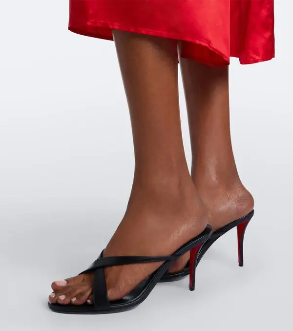 CHRISTIAN LOUBOUTIN Mulazee Leather Mules - Black