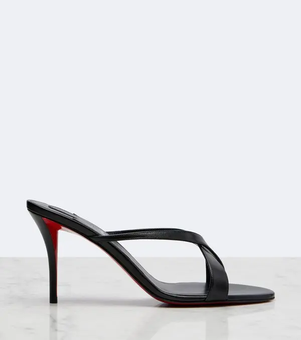 CHRISTIAN LOUBOUTIN Mulazee Leather Mules - Black