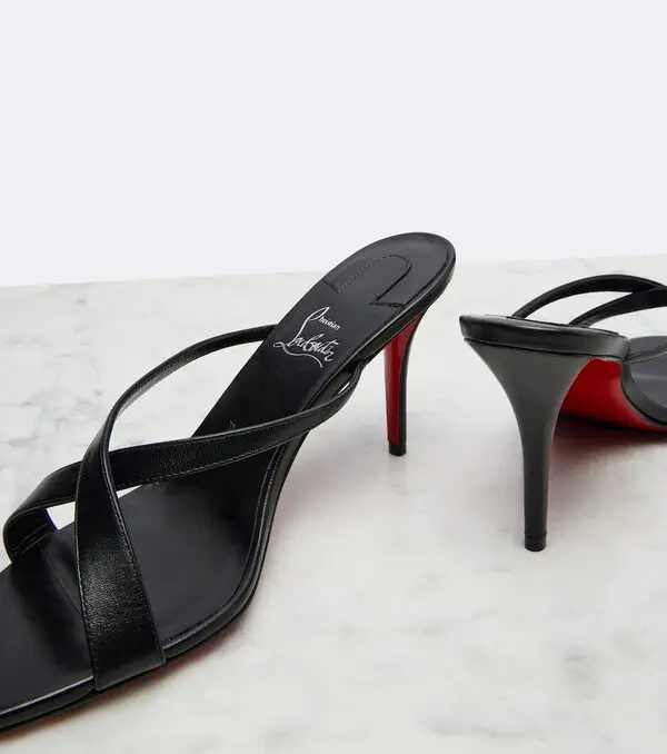 CHRISTIAN LOUBOUTIN Mulazee Leather Mules - Black