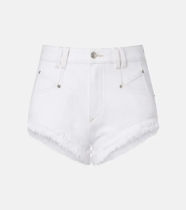 Isabel Marant Étoile Eneidala Denim Shorts - White