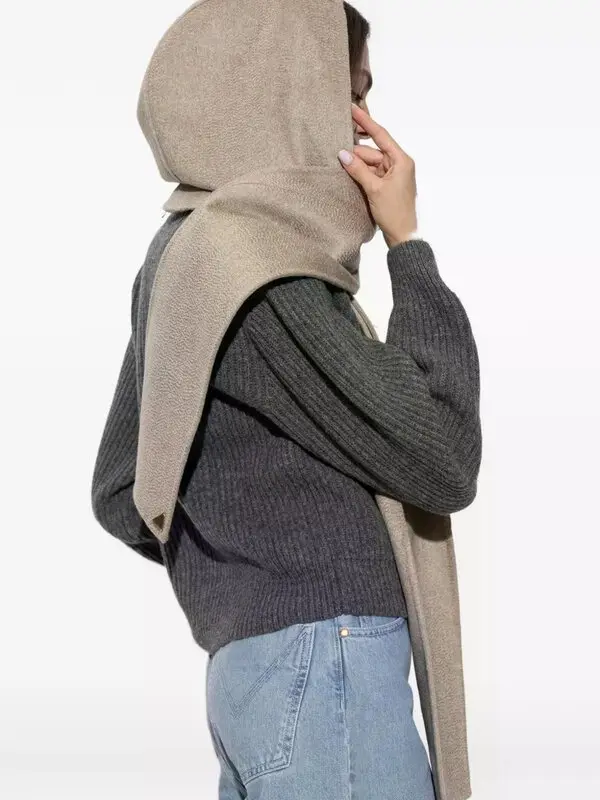 Max Mara Erba Hooded Cashmere Scarf