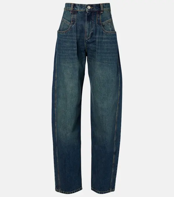 Isabel Marant Étoile Lishaga Barrel-leg Jeans In Faded