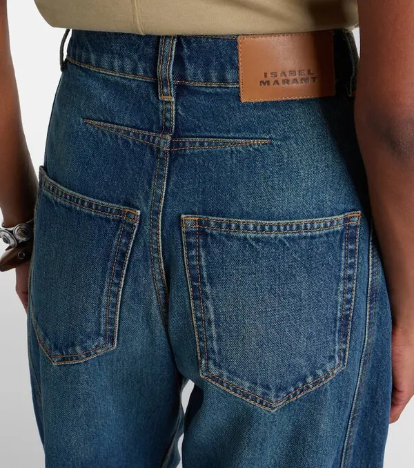 Isabel Marant Étoile Lishaga Barrel-leg Jeans In Faded