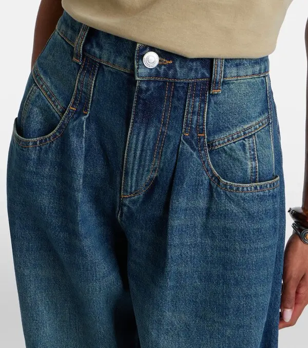 Isabel Marant Étoile Lishaga Barrel-leg Jeans In Faded