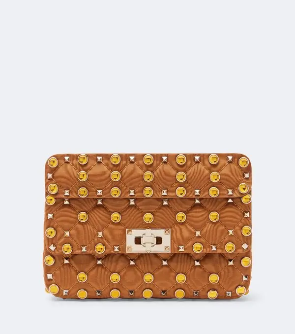 Valentino Garavani Rockstud Spike Top-handle Bag - Brown