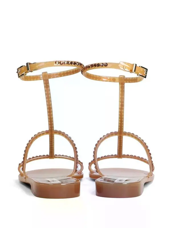 Menghi Crystal Embellished Ankle Strap Sandals