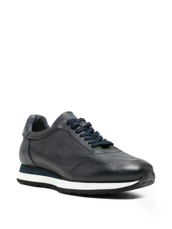 JOHN HARRISON Leather Lace-up Sneakers