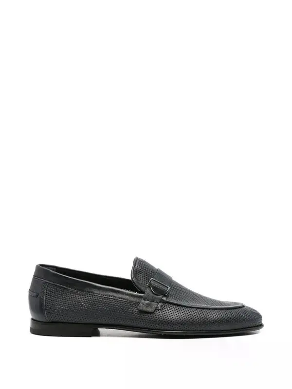 JOHN HARRISON Perforated Leather Loafers