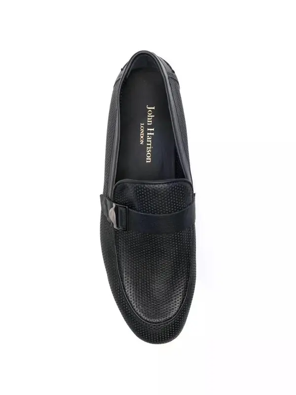 JOHN HARRISON Perforated Leather Loafers