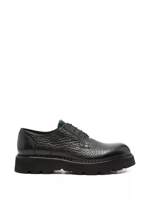 JOHN HARRISON Pebbled-effect Derby Shoes