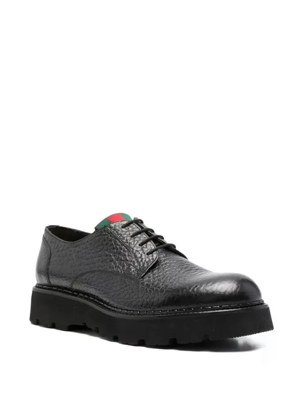 JOHN HARRISON Pebbled-effect Derby Shoes