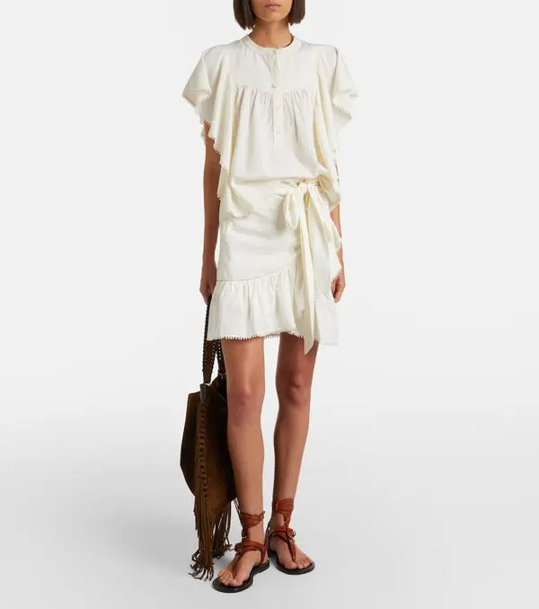 MARANT ETOILE Mempster Ruffled Wrap Skirt