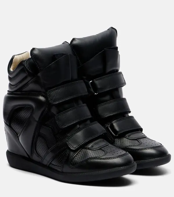 Isabel Marant Étoile Bekett Leather Sneakers - Black
