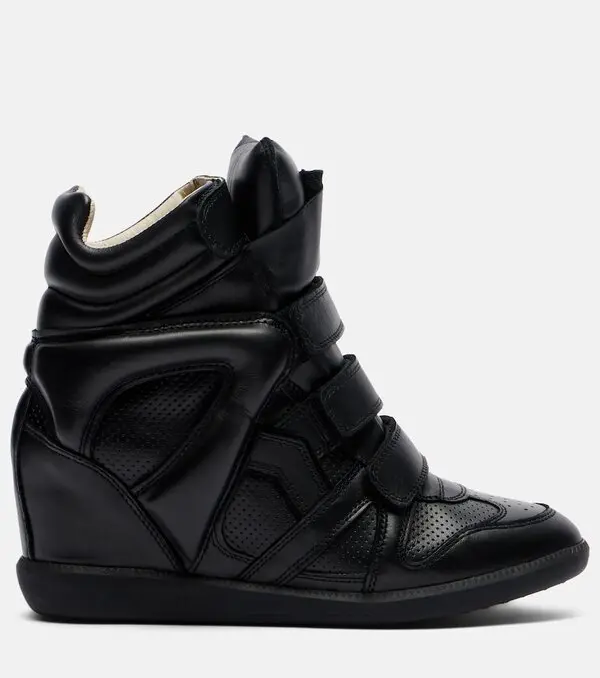 Isabel Marant Étoile Bekett Leather Sneakers - Black