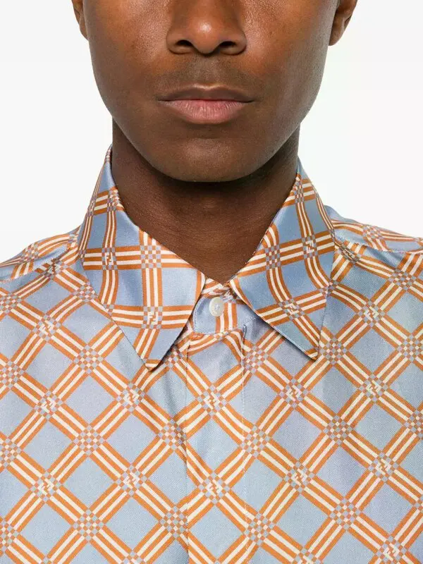 Fendi Geometric-print Short-sleeve Shirt