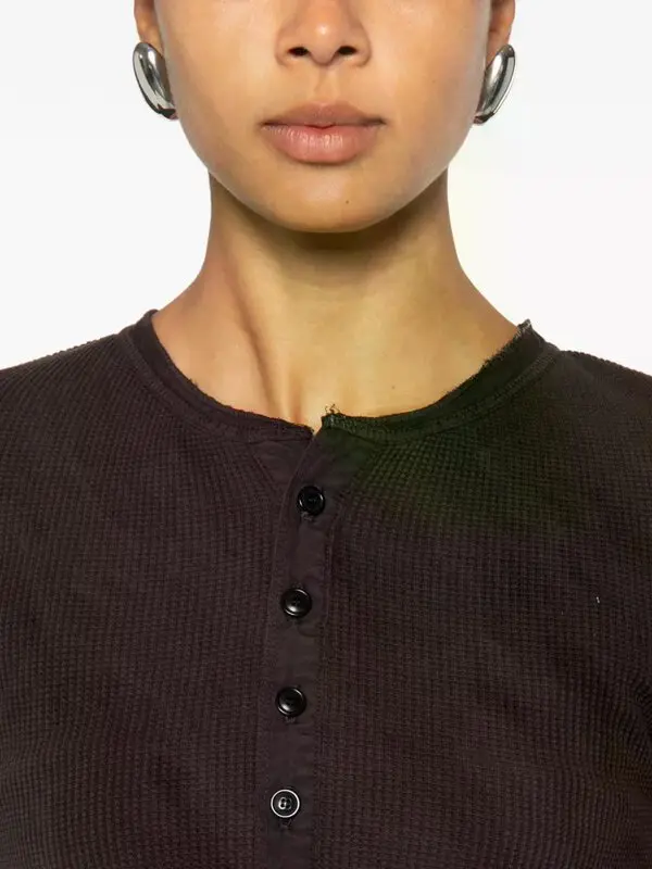 Citizens Of Humanity Drea Waffle-knit Henley Top