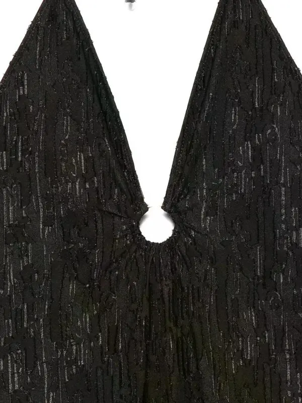 COTAZUR Textured Halterneck Swimsuit