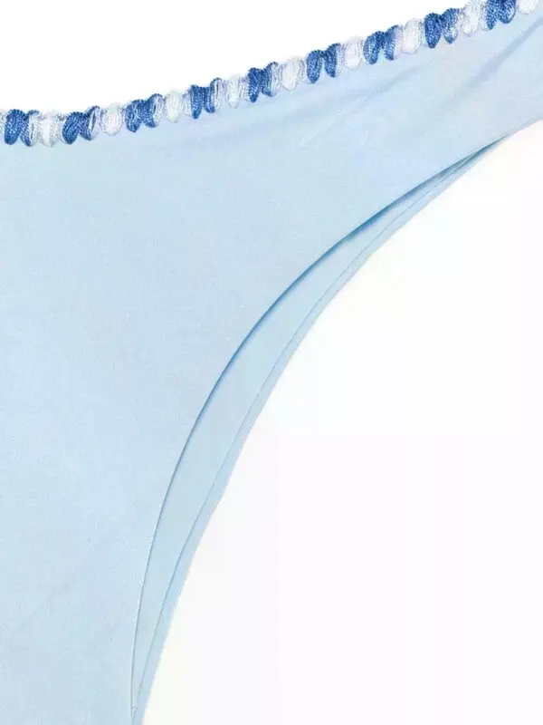 COTAZUR Embroidered Trim Triangle Bikini Top