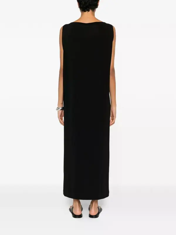 Issey Miyake Sleeveless Boat-neck Midi Dress