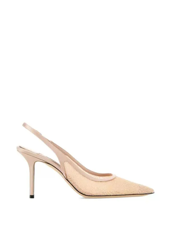 JIMMY CHOO Love Mesh Slingback Pumps - Neutrals